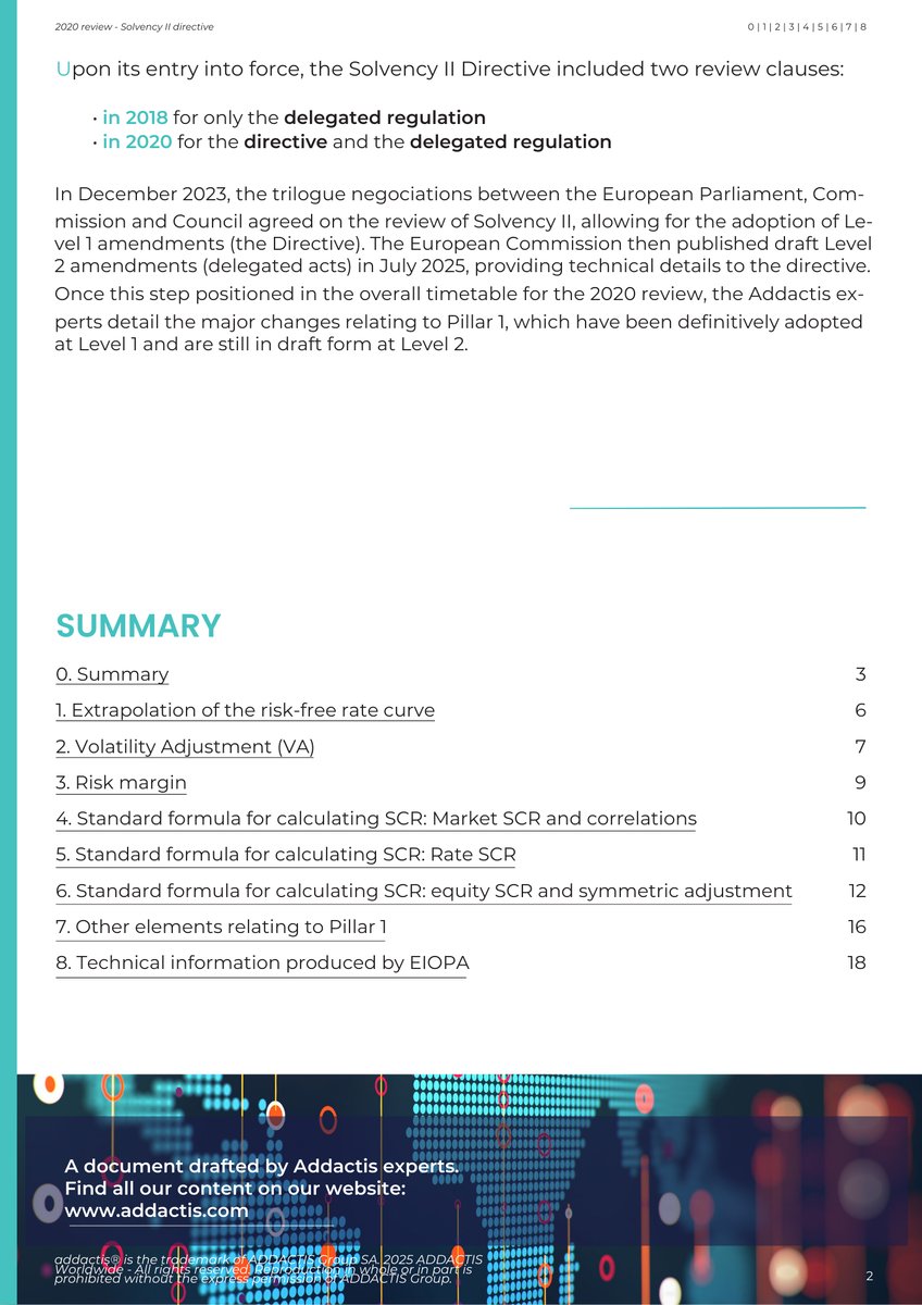 2020 review of the Solvency II Directive: amendments to Pillar 1